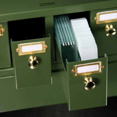 Slide Storage Cabinet, 6 Drawers, Holds up to 4500 slides, Metal, Green ...